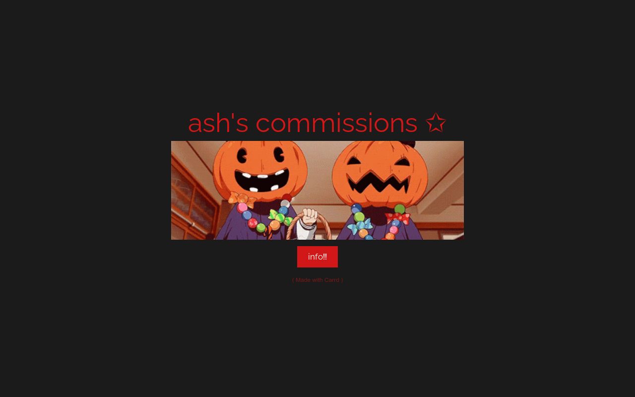 ash's commissions